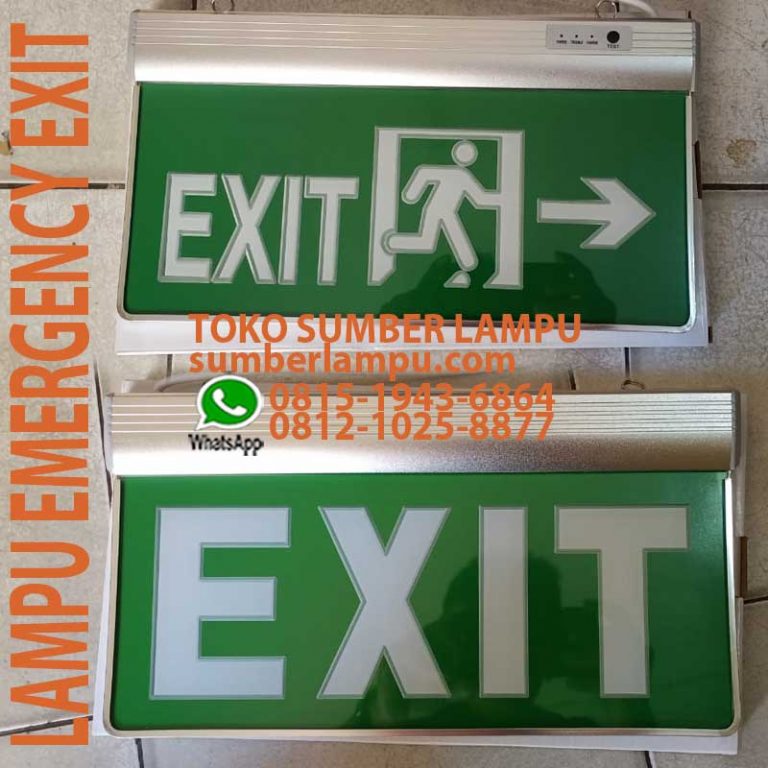 Lampu Emergency EXIT Akrilik LED New 2020 - Sinar Cahaya