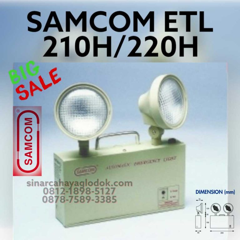 Lampu Emergency SAMCOM ETL 210H 220H - Sinar Cahaya