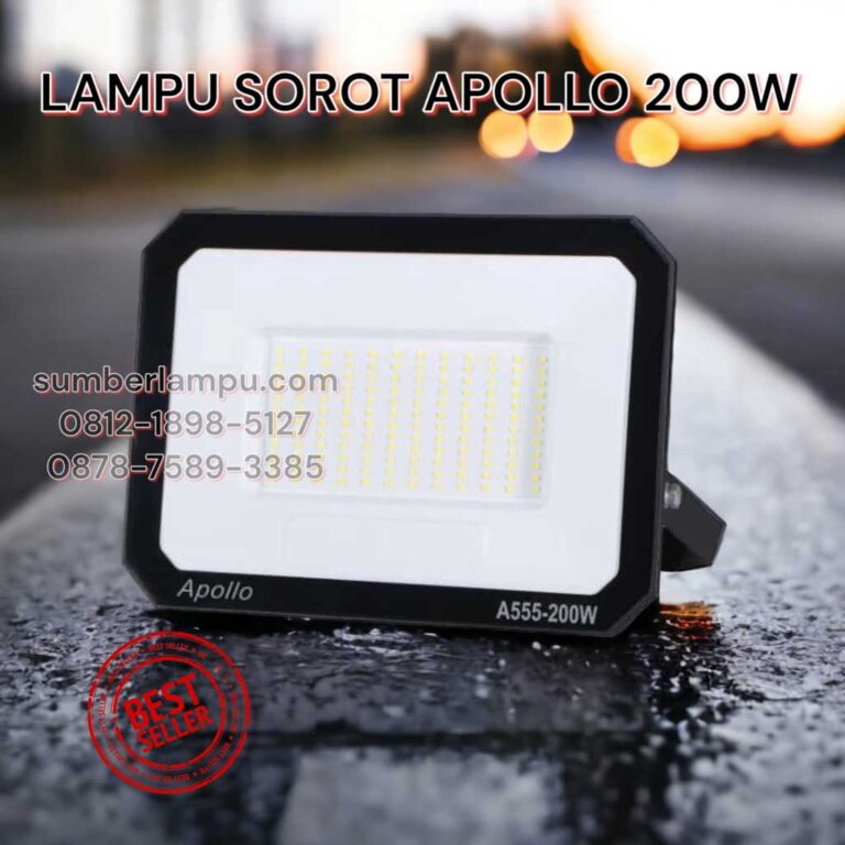 Lampu Sorot APOLLO 200W Model Terbaru - Sinar Cahaya
